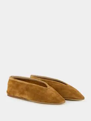 Le Monde Beryl Luna Slipper In Suede - Brown