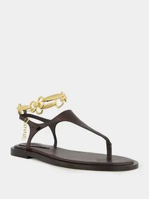 Zimmermann Wild Leather Sandal - Brown