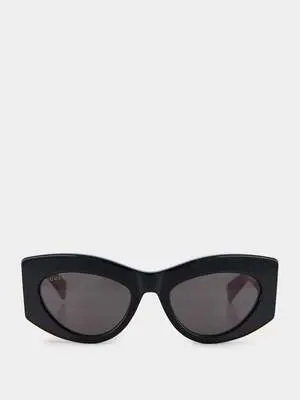 Gucci Cat-Eye Frame Sunglasses Burgundy