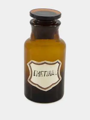 All Origine Vintage Apothecary Glass Bottle - Brown