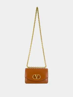 Valentino Garavani Small Leather Shoulder Bag - Brown