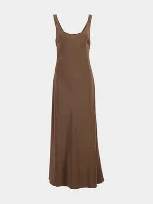 Matteau Bias Tank Dress - Brown