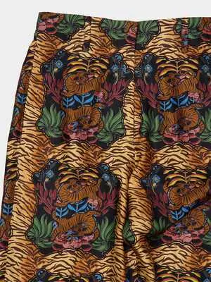 PAULA Sonia Dreamframe Print Silk Twill Pants