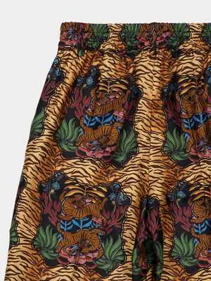 PAULA Sonia Dreamframe Print Silk Twill Pants