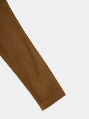 PAULA Frank Caramel Café Embroidered Suede Overshirt