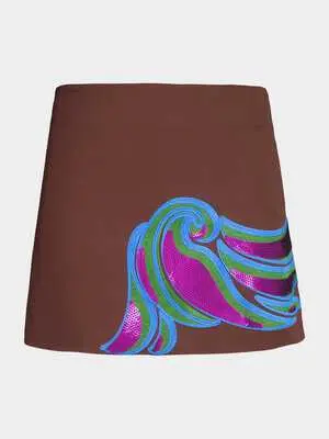 PAULA Embroidered Mini Skirt