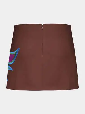 PAULA Embroidered Mini Skirt