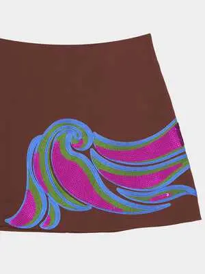 PAULA Embroidered Mini Skirt