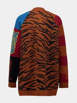 PAULA Lily Caramel Café Jacquard Oversized Jacket