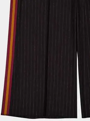 PAULA Torenia Coffee Bean Striped Pants With Side Detail