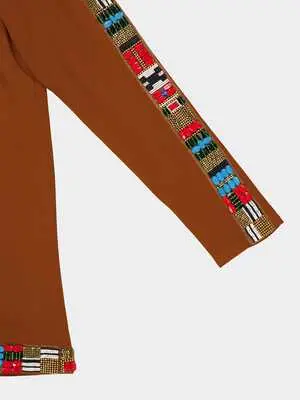 PAULA Clara Hand-embroidered Boat-neck Top