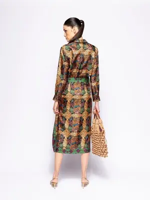 PAULA Wisteria Dreamframe Print Wrap Skirt