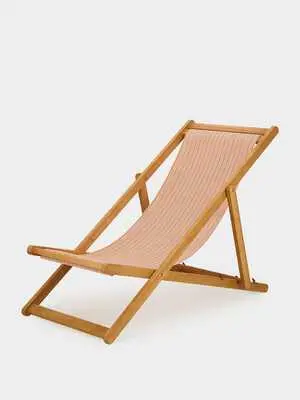 LES TOILES DU SOLEIL Clara Saumon Deckchair - Brown