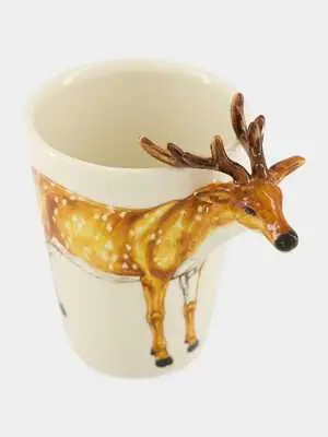 BLUE WITCH Deer Ceramic Coffee Mug