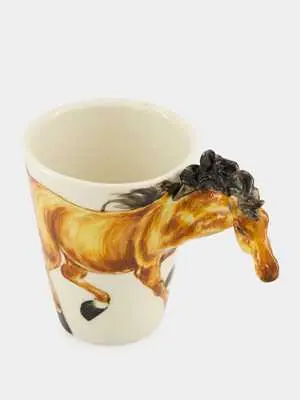 BLUE WITCH Horse Ceramic Coffee Mug