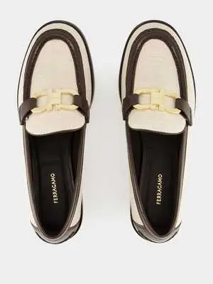 FERRAGAMO Maryan T Leather Loafers