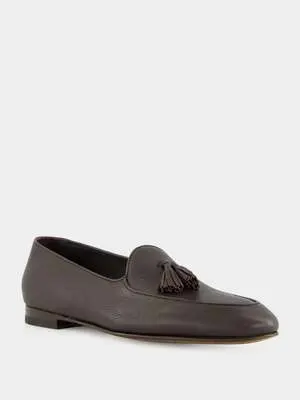 Manolo Blahnik Lennox Tassel Loafers - Brown