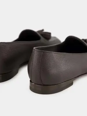 Manolo Blahnik Lennox Tassel Loafers - Brown