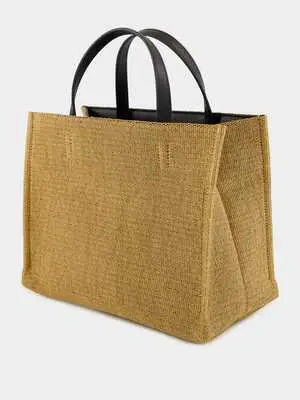 FERRAGAMO Medium Venna Logo Tote Bag - Brown