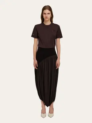FERRAGAMO Draped Skirt - Brown