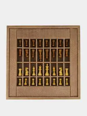 HECTOR SAXE PARIS Alligator Vison Chess Box