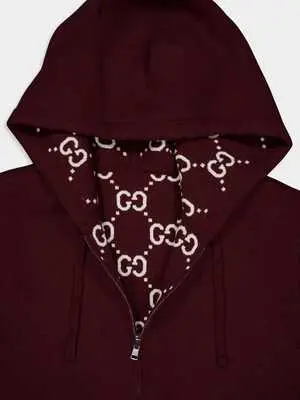 Gucci Gg Wool Zip Sweatshirt