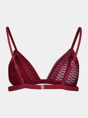 Zeus+dione Silk Aphrodite Bra - Burgundy