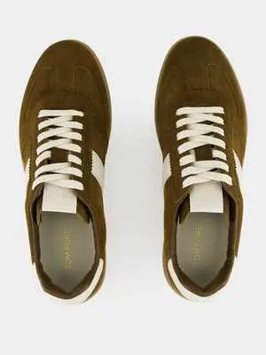 TOM FORD Low-top Suede Sneakers - Brown
