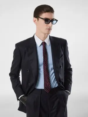TOM FORD Silk Polka Dot Neck Tie - Burgundy