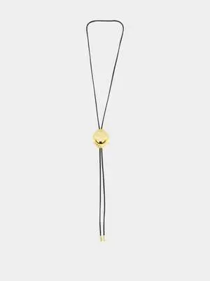 PANCONESI Blow Up Cord Bolo Tie Necklace - Gold