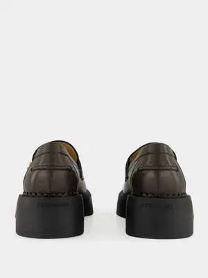 FERRAGAMO Caminia Chunky Leather Loafers