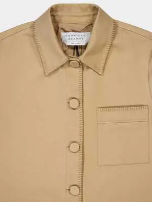 Gabriela Hearst Ulu Sea Island Cotton Chore Jacket - Brown
