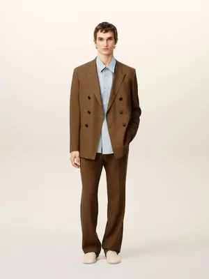 Ami Paris Double Breasted Outerwear For Men