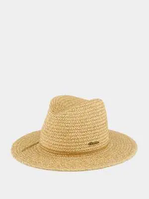 Borsalino Maurilio Raffia Wide Brim Hat Brown