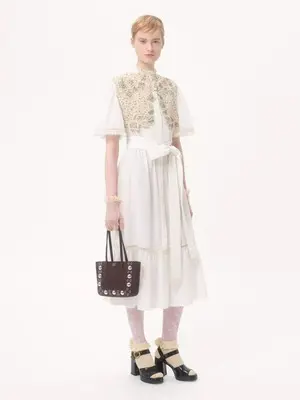 Valentino Garavani Nellcôte Mini Suede Shopper - Brown