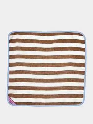 La DoubleJ Riviera Large Napkins Set Of 2 - Brown