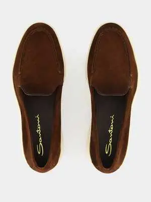 Santoni Suede Loafers