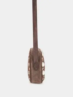 Valentino Garavani Nellcôte Suede Crossbody Bag With Studs