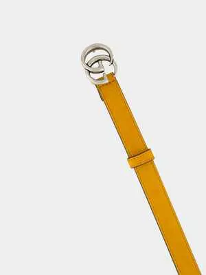 Gucci Blondie Gg Marmont Leather Belt - Brown