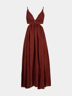 Zimmermann Wanderlust Plunge Maxi Dress