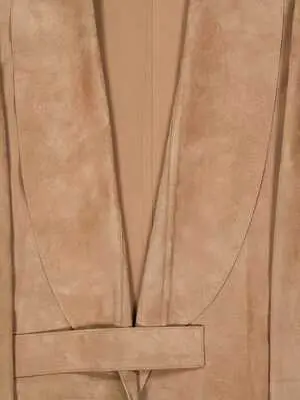 Fendi Suede Wrap Coat