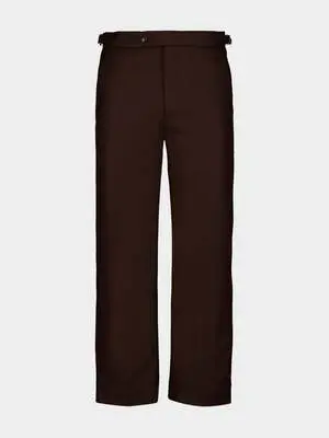 BODE Bramble Side-buckle Trousers - Brown