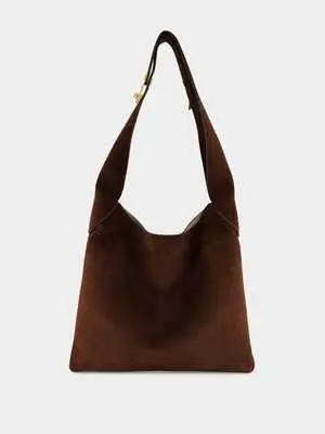 Gabriela Hearst Small Suede Hobo Bag - Brown