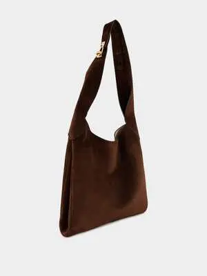 Gabriela Hearst Small Suede Hobo Bag