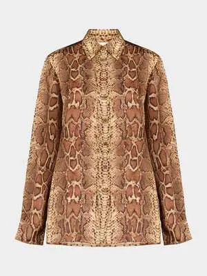 Zimmermann Toffee Snake Hypnotic Shirt