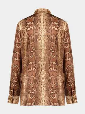 Zimmermann Toffee Snake Hypnotic Shirt