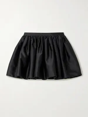 Rabanne Gathered Mikado Mini Skirt