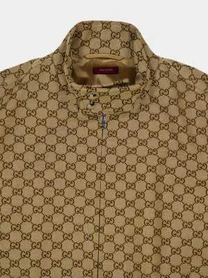 Gucci Gg Canvas Bomber Jacket - Brown