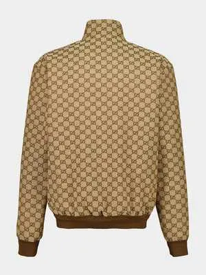Gucci Gg Canvas Bomber Jacket - Brown