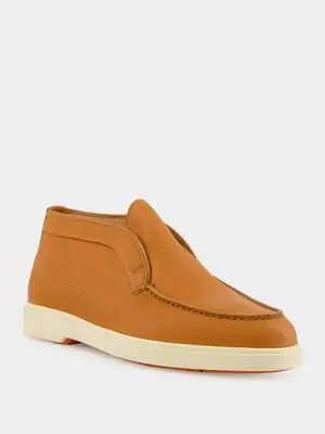 Santoni Leather Desert Boots - Brown